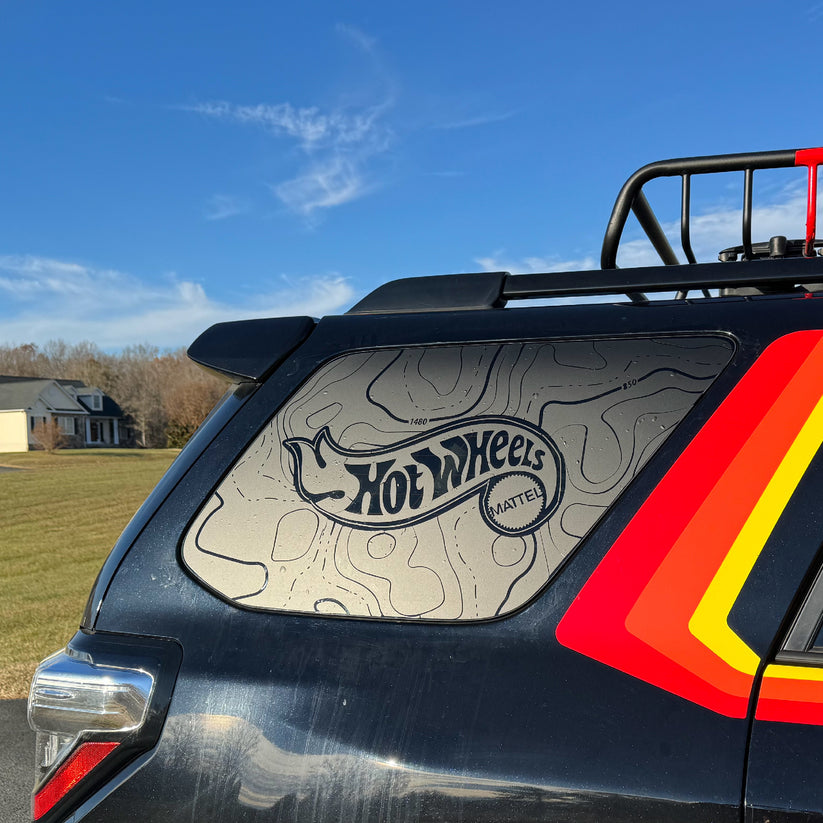 Toyota 4runner HOTWHEELS window decals
