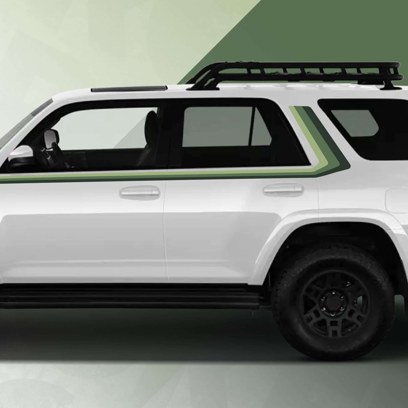 Toyota 4Runner Decals - 40th Anniversary GREEN Edition