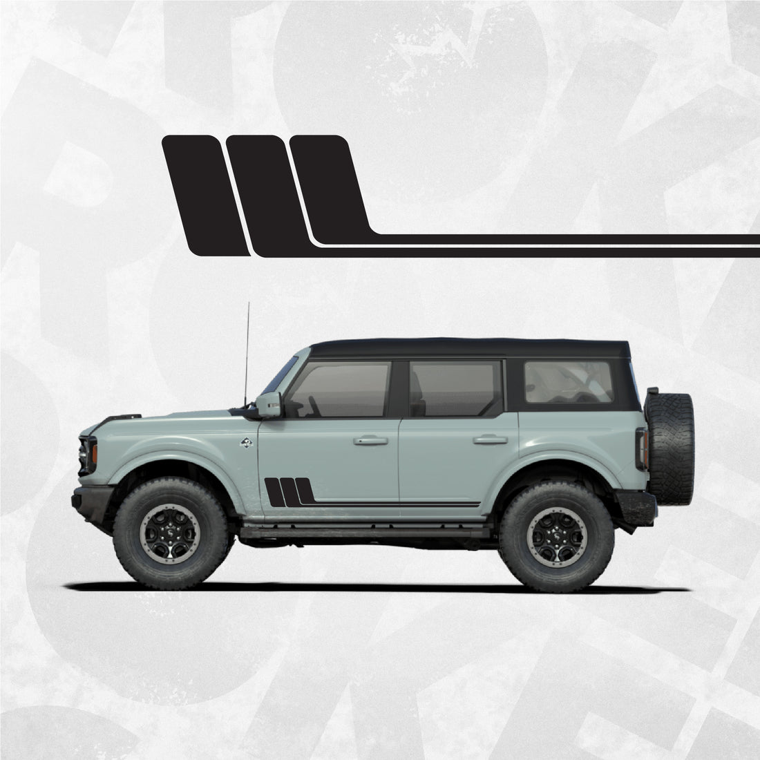 FORD BRONCO side stripe decal