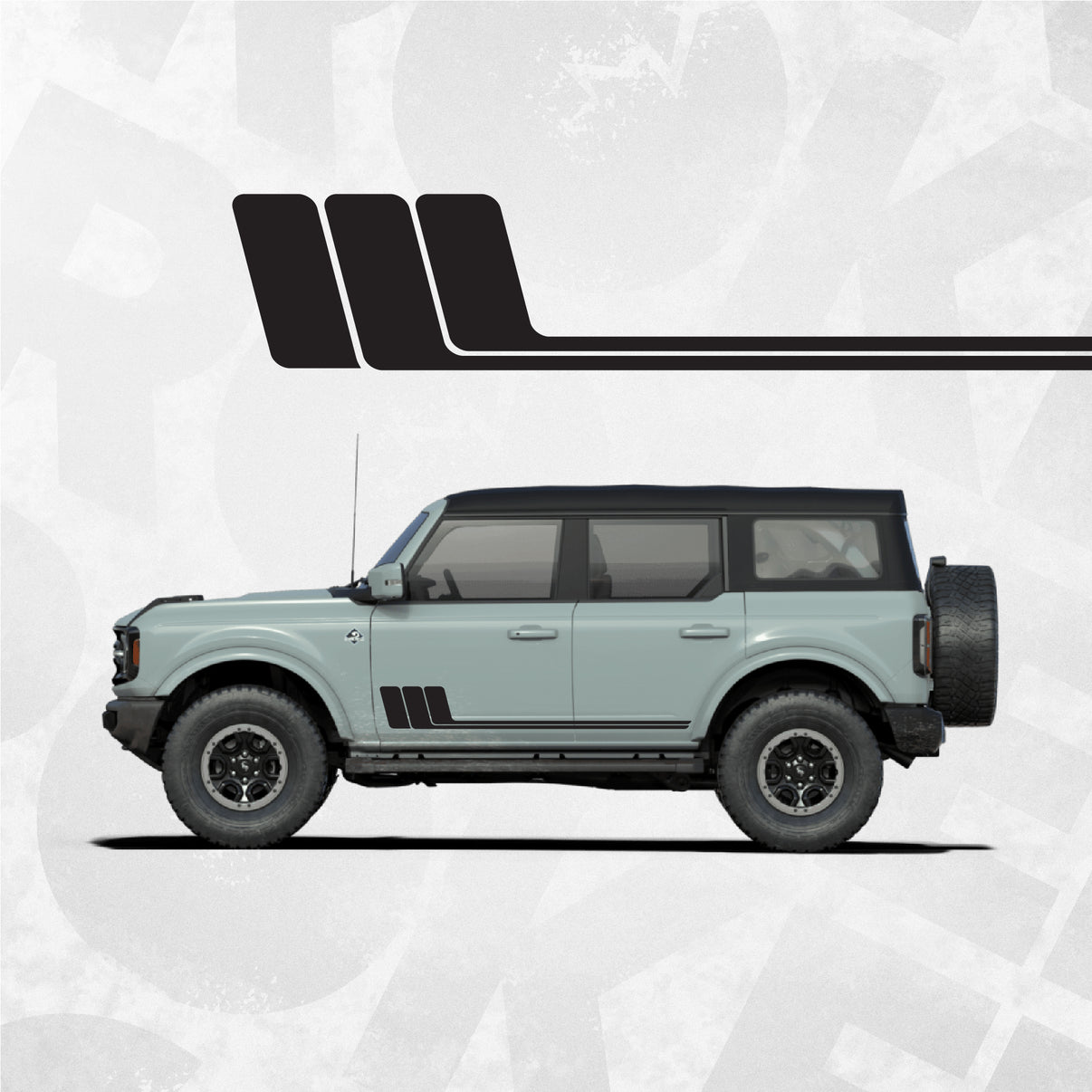 FORD BRONCO side stripe decal