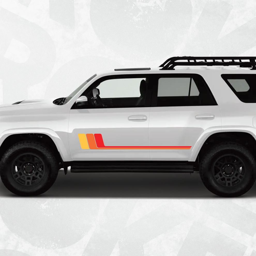 TOYOTA 4runner door side stripe decal