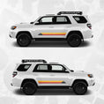 Toyota 4runner mountain decal side stripe