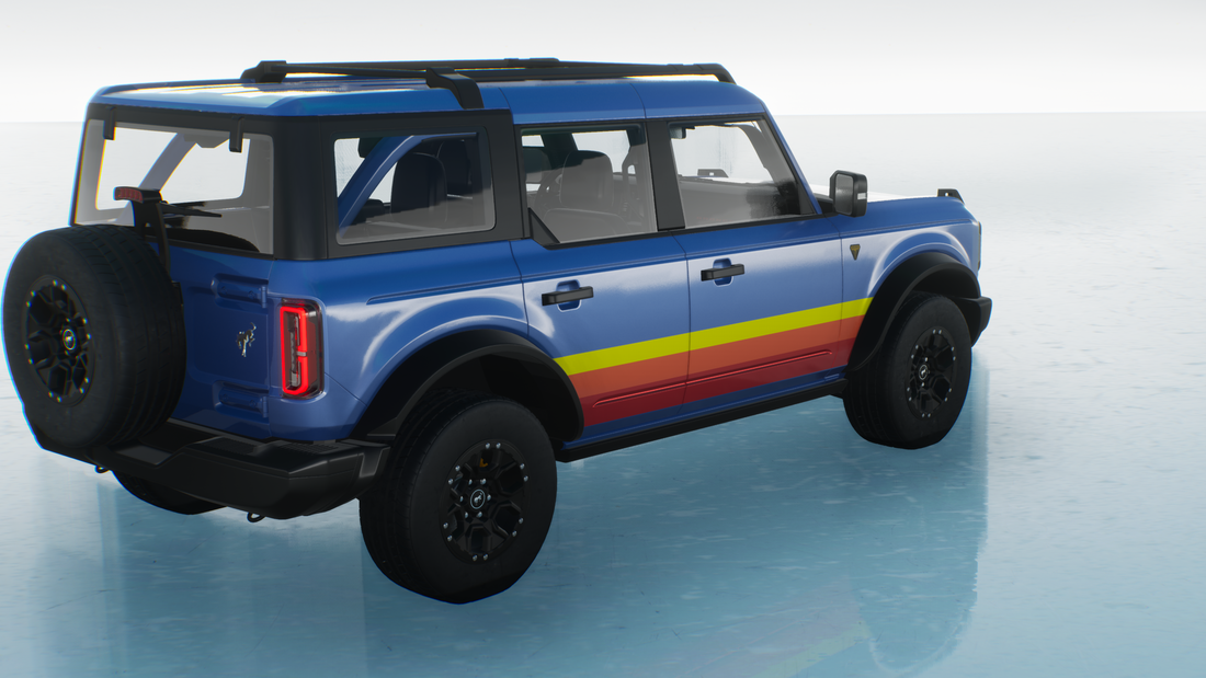 Ford Bronco Decal | Retro Stripe Wrap